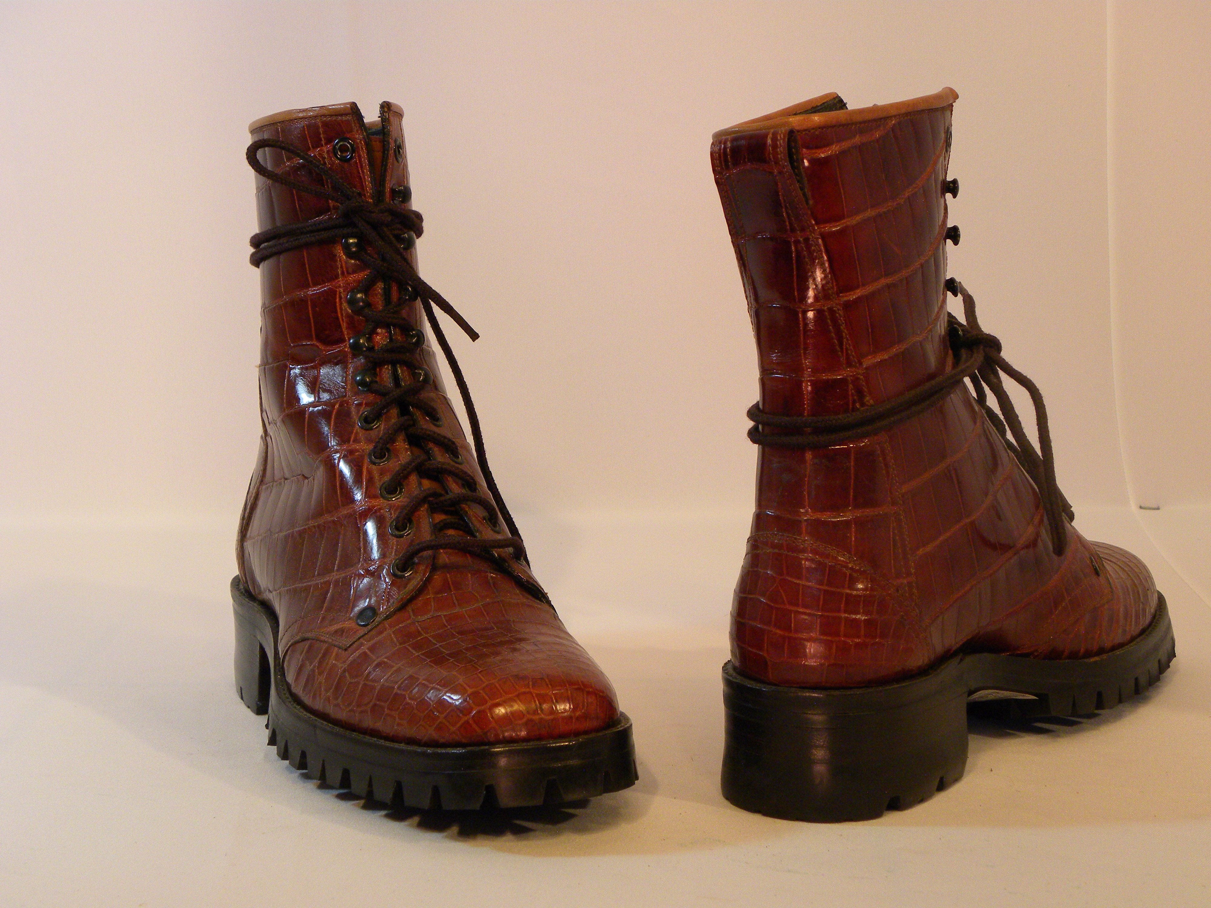 Gator Cognac Tres Outlaws Women's Mule Boot 1374