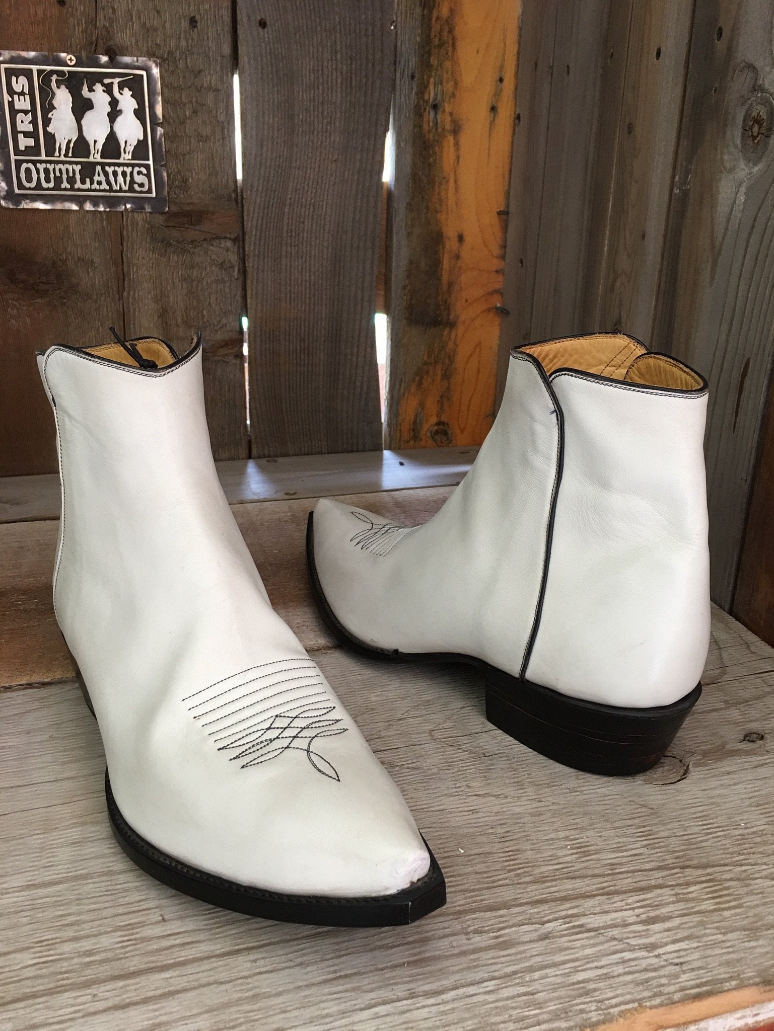 Sold Out White Kangaroo Tres Outlaws Men's Mule Boot P Malone 4100