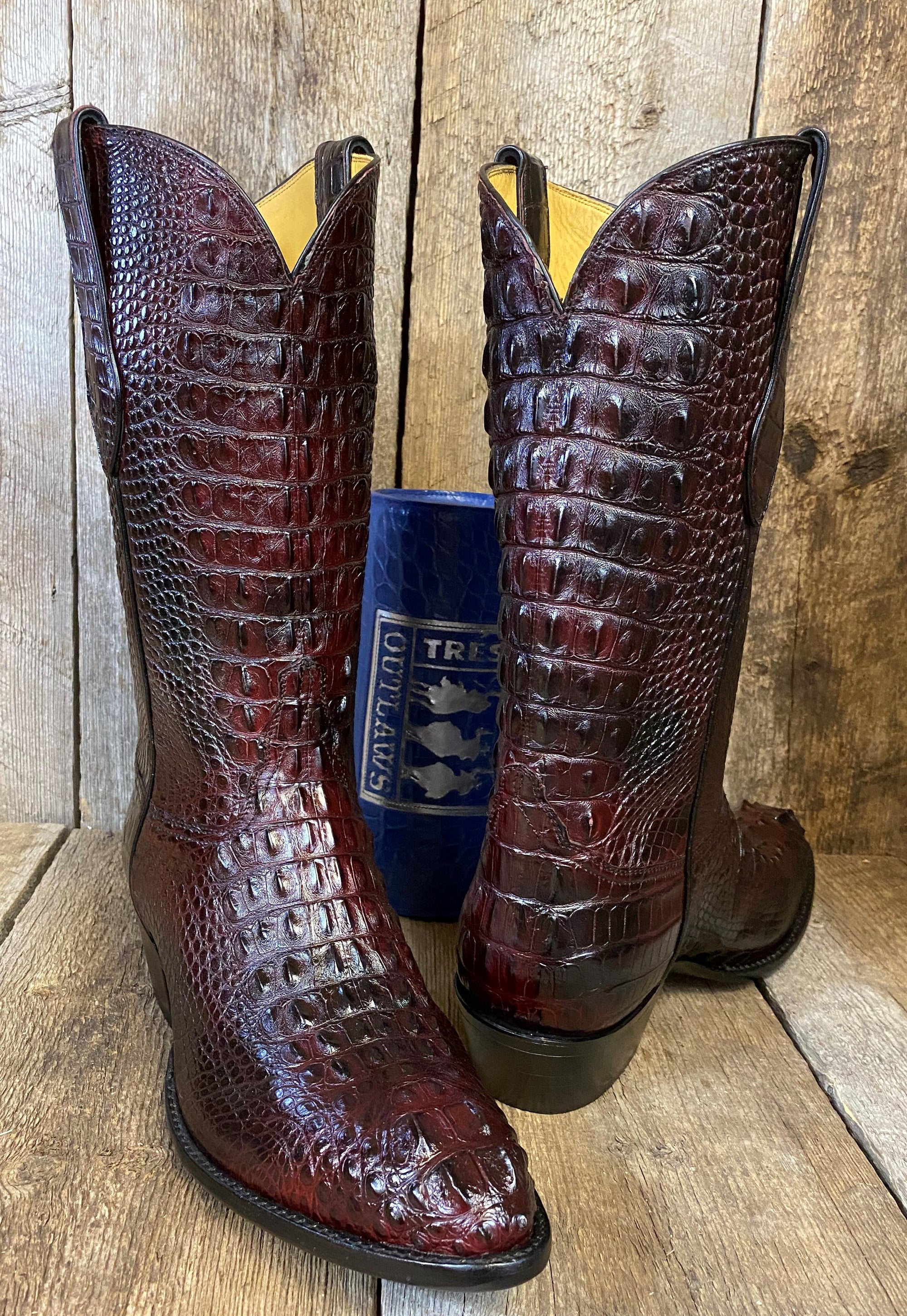 Black Cherry Horned Back Gator Men's "Got Gator" 4255
