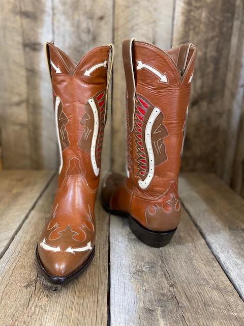 Cognac & Tan L- Ranch Tres Outlaws Men's Classic 4256