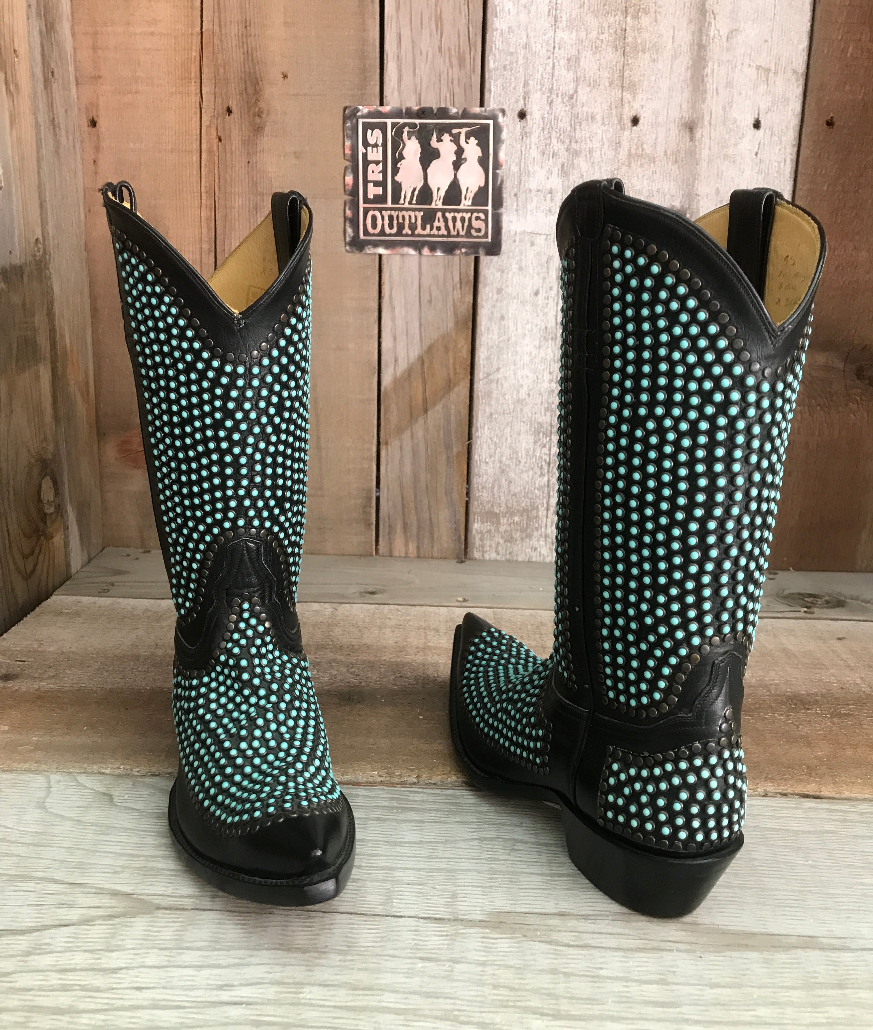 Turquoise Stud Tres Outlaws Women's Boot 1110
