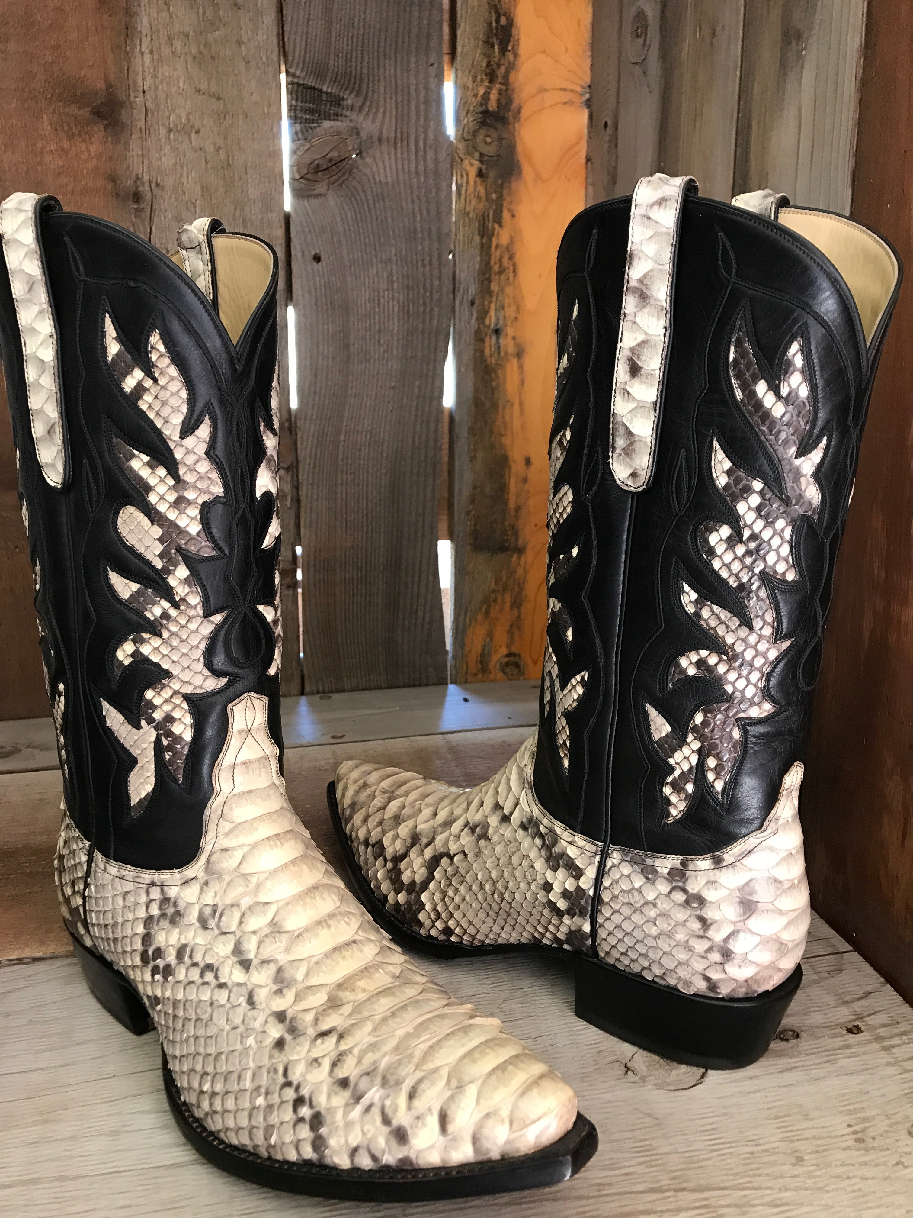 Natural Python Belly Falconhead Men's Classic 4040